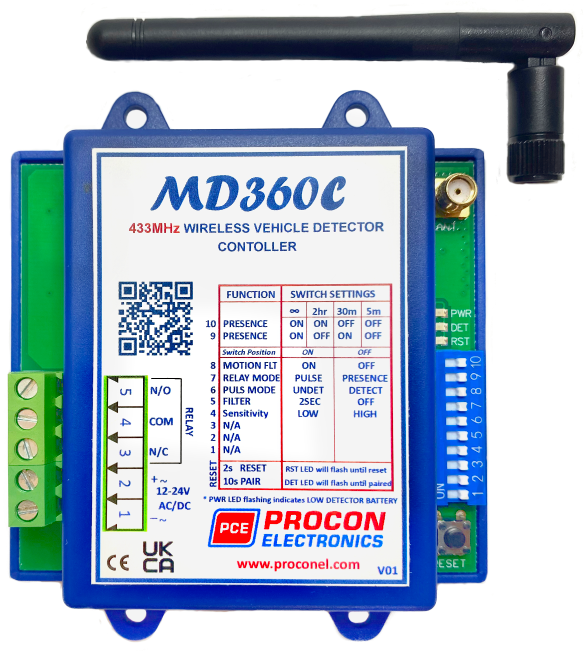 MD360C 433 MHz Vehicle Detector Controller