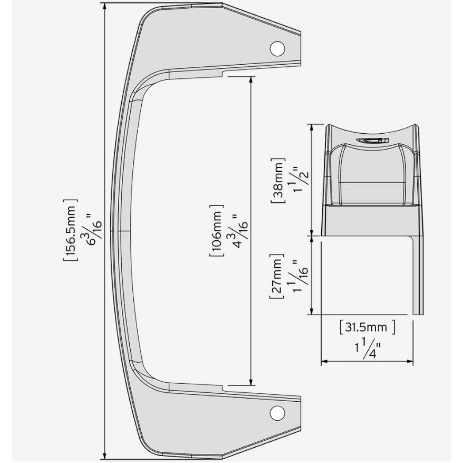 D&D Series 3 Polymer Gate Handle